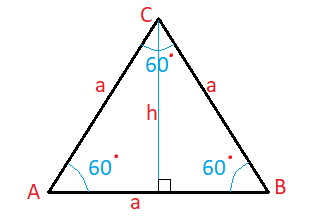 The side length of an equilateral triangle is 20 cm. How do you find ...