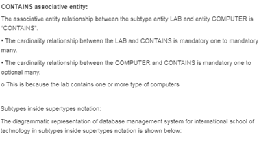 Develop an EER model for the following situation using the traditional ...