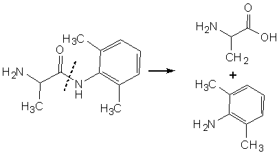 What is the abbreviated structure formula of the products of the ...
