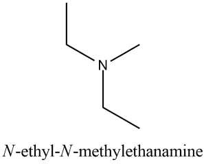What is the name of the compound (CH3CH2)2NCH3? | Homework.Study.com