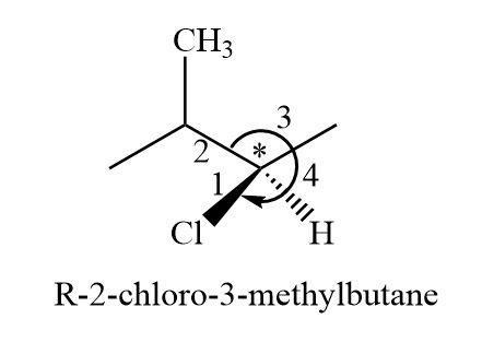 Draw the reaction of (R)-2-chloro-3-methyl butane with potassium ...
