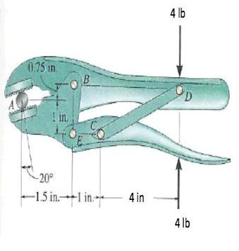 What is the load on member CD with the applied 4 lb loads? What is the ...