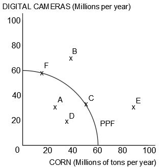 Suppose Bulgaria produces corn and digital cameras. The following graph ...
