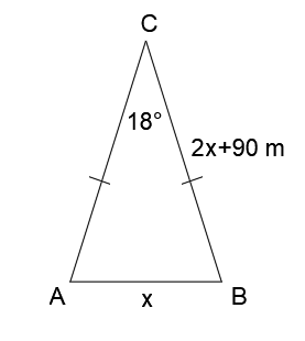 The perimeter of triangle NBC is 555 m. NB = ? m\angle N = ? | Homework ...