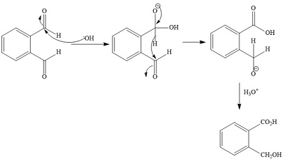 When o-phthalaldehyde is treated with base, o-(hydroxymethyl) benzoic ...