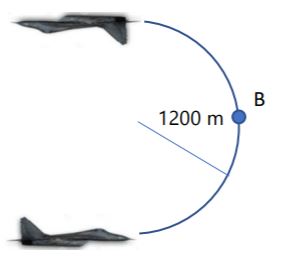 An airplane performs a vertical loop following a semi-circle of radius ...