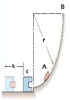 The cylindrical plug A of mass m_A = 2.6 kg is released from rest at B ...