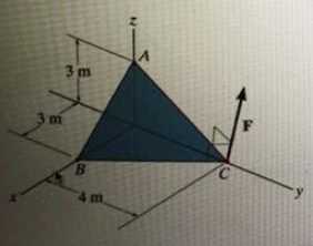 Force F = 540 N acts perpendicular to the inclined plane. Determine the ...
