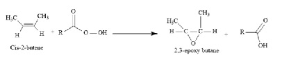 Alkenes undergo reaction with peroxycarboxylic acid (RCO3H) to give a ...