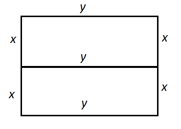 A rancher has 800 feet of fencing to enclose two adjacent rectangular ...