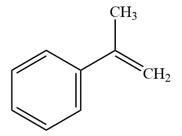 Explain the spectrum of 1-methylstyrene. | Homework.Study.com