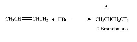 What is the product formed when HBr is added to 2-butene? | Homework ...