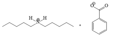 57 mg dipentylamine is added to 122 mg benzoic acid and 2 mL water ...