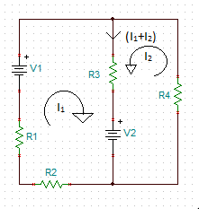 In the circuit below, all the R's and V's are known. Obtain enough ...