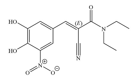 Entacapone is a component of a drug used to treat Parkinson's disease ...