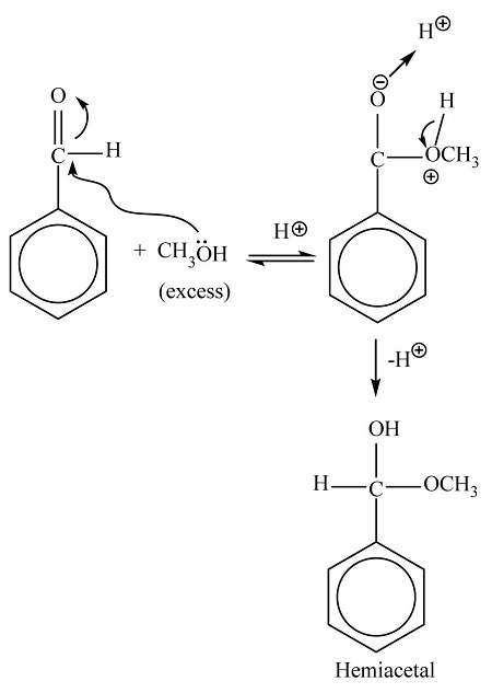 Draw and explain the resulting hemiacetal that corresponds to the ...