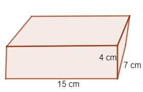 If the dimensions of the figure are cut in half, what is the new volume ...