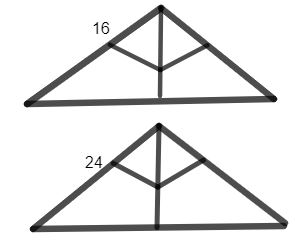 Two triangular roofs are similar. The corresponding sides of these ...