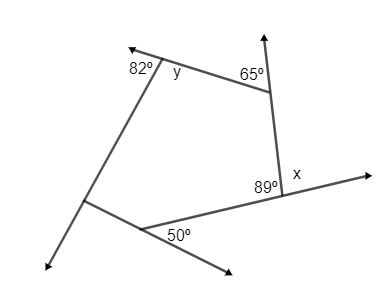 What are the values of x and y? | Homework.Study.com