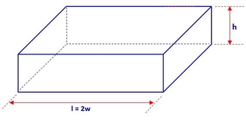 A rectangular storage container with an open top is to have a volume of ...