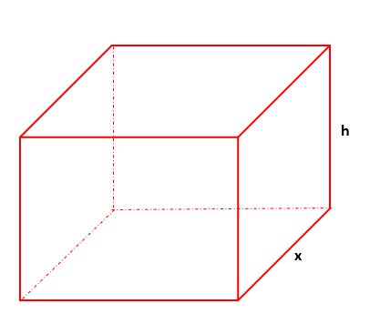 A rectangular box with square base and a fixed volume V is to be made ...