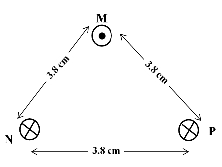 In the figure shown, there are three wires. A top wire (copper) has 1.6 ...