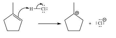 Write the detailed mechanism for the polar reaction shown below ...