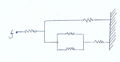 Determine the equivalent spring constant of the arrangement shown in ...