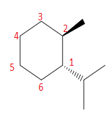 Draw the structure of trans-1-isopropyl-2-methyl-cyclohexane ...