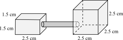Determine the surface area of the below composite object composed of a ...