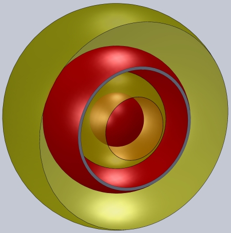 A very small, charged, metal sphere is placed inside a thin conducting ...