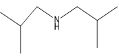 Draw a structural formula for diisobutylamine. | Homework.Study.com
