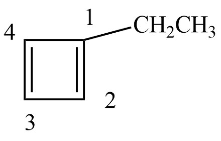 Name the stated cycloalkene using IUPAC rules. | Homework.Study.com