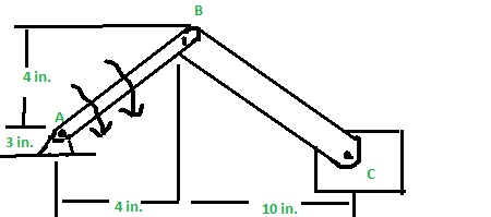 The angular velocity omega AB=6rad/s.The acceleration of the slider C ...