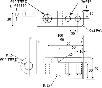 Consider the incorrectly dimensioned object shown. There are 7 types of ...