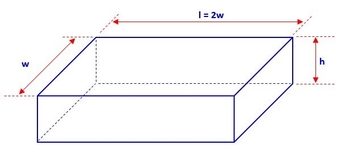 A rectangular storage container with an open top is to have a volume of ...