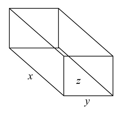 Find a formula for the cost C ( x , y , z ) of materials for a closed ...