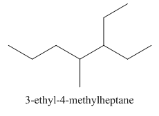 Draw the structure of (3R,4S)-3-ethyl-4-methylheptane. | Homework.Study.com