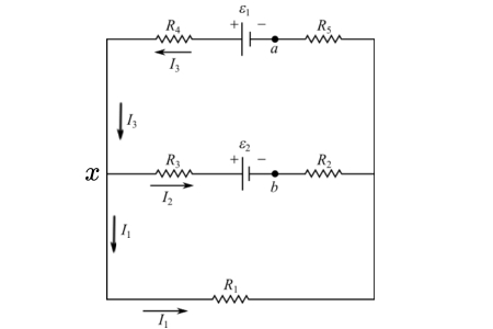 Consider the DC circuit given in the figure. Let R1 = 5.0 ohms, R2 = 3. ...