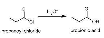 Predict the product, if the reaction between propanoyl chloride and the ...
