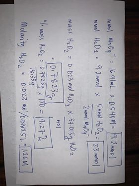Consider a different titration for this exercise. Potassium ...