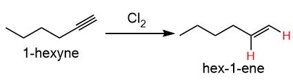 Predict the products from the reaction of 1-hexyne with H_2, Lindlar ...