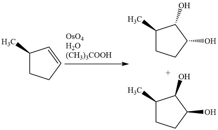 Draw the major organic products for this reaction. Show stereochemistry ...