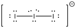 1. How many electrons should be shown in the Lewis structure for I_3 ...