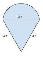 Find the perimeter of the given figure. If necessary, use 3.14 for pi ...