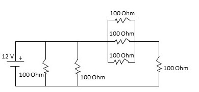 Six 1000 \Omega resistors are connected as shown below. What is the ...