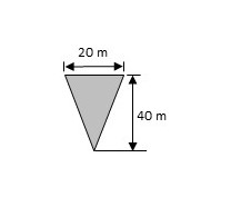 The following figure shows the shape and dimensions of a small dam ...