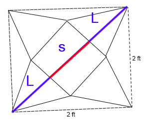 A pyramid with a square base and four faces, each in the shape of an ...