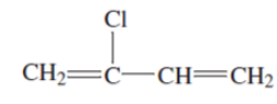 Neoprene is an additional polymer of chloroprene: Write the structural ...