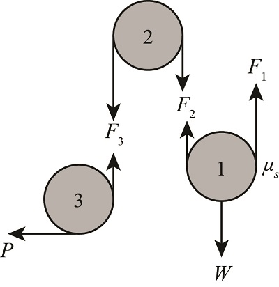 Find the range of P for which the 50-lb box remains at rest. Take mu_s ...